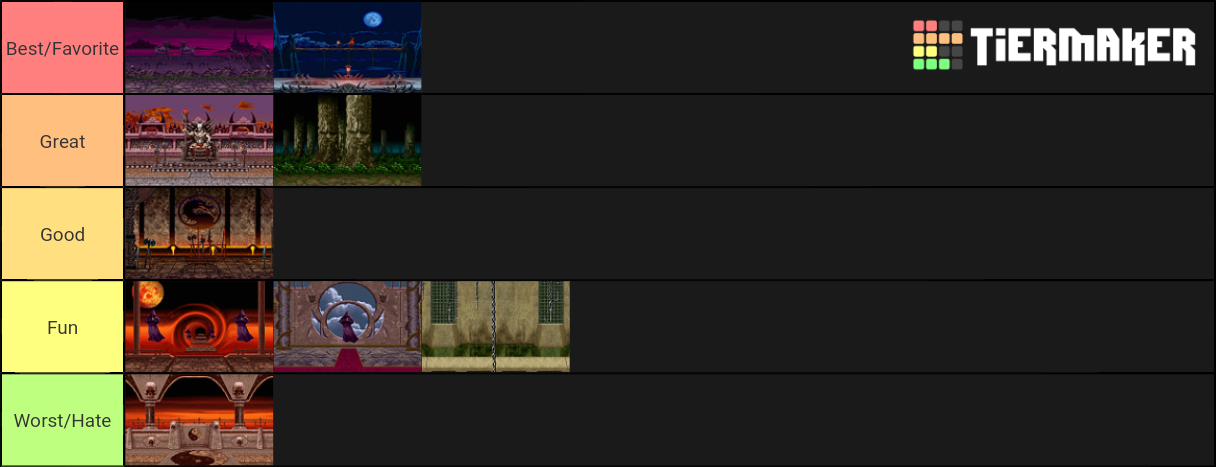 Mortal Kombat 2 Stages Tier List (Community Rankings) - TierMaker