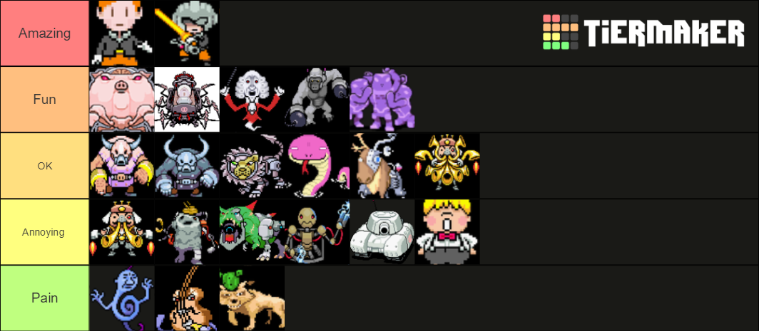 MOTHER 3 Boss Fights Tier List (Community Rankings) - TierMaker