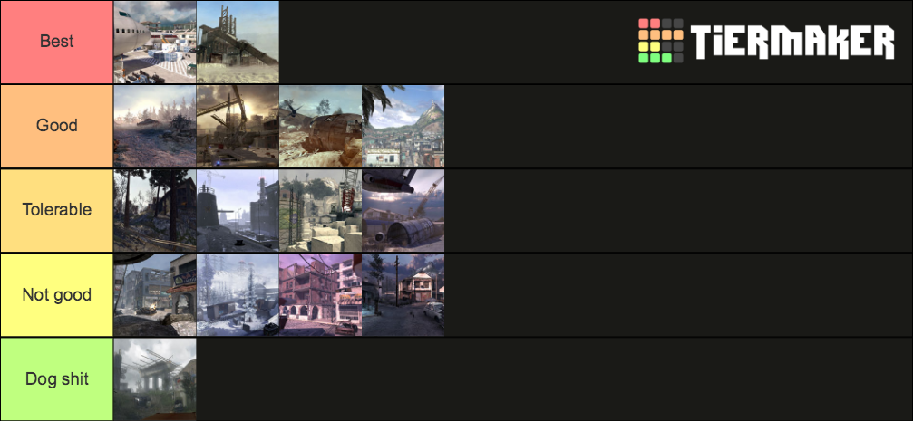 Mw2 Maps Tier List (Community Rankings) - TierMaker