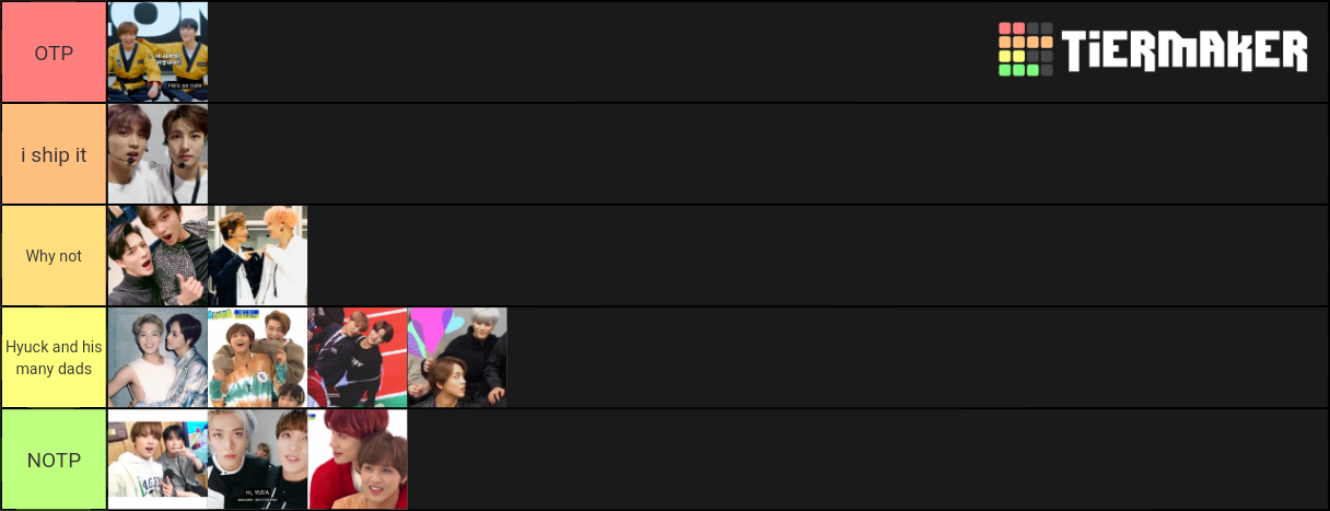 NCT Haechan Ships Tier List (Community Rankings) - TierMaker