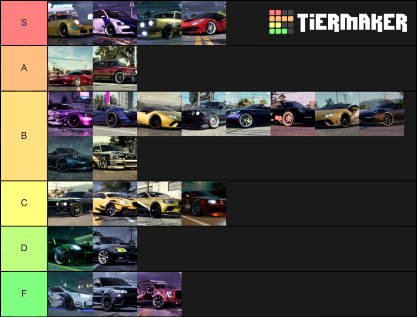 Need For Speed Heat Cars Tier List (Community Rankings) - TierMaker