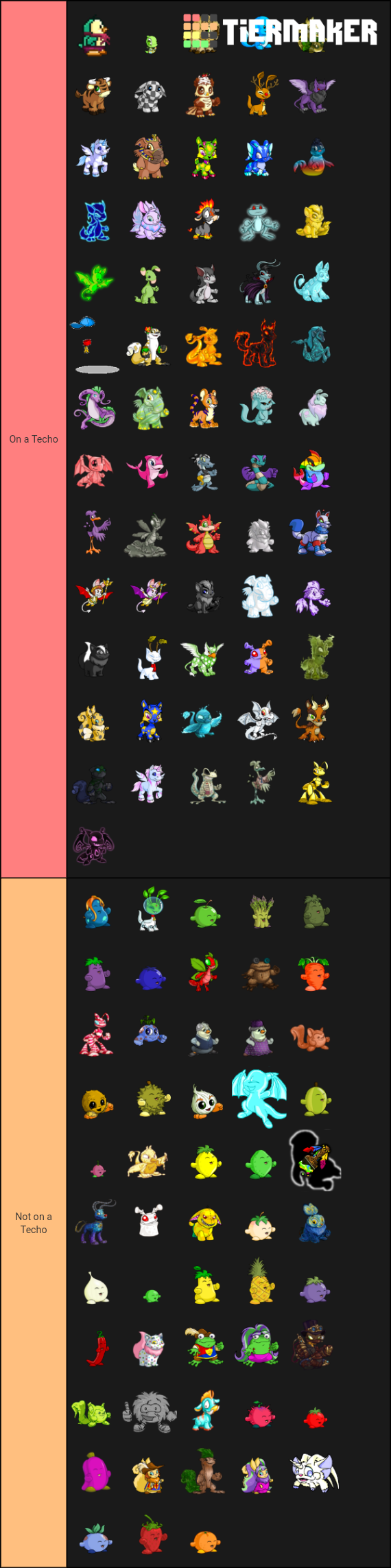 Neopet Colours Tier List (Community Rankings) - TierMaker