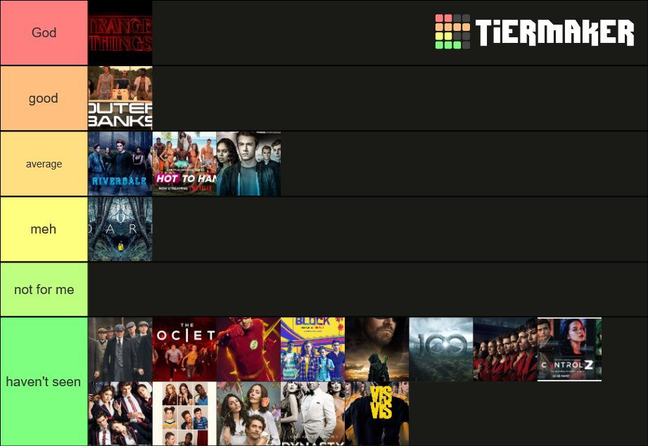 Netflix series Tier List (Community Rankings) - TierMaker