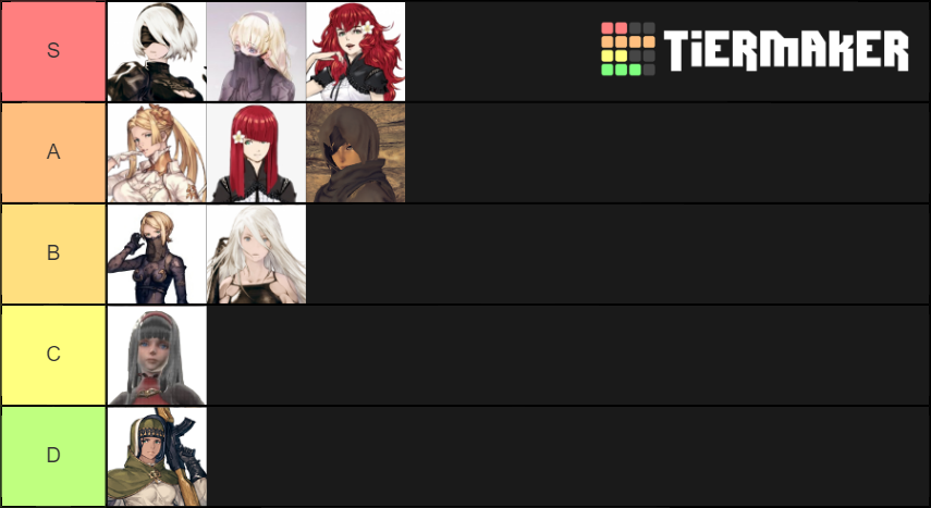 Nier Automata Best Female Characters / Waifus Tier List (Community ...