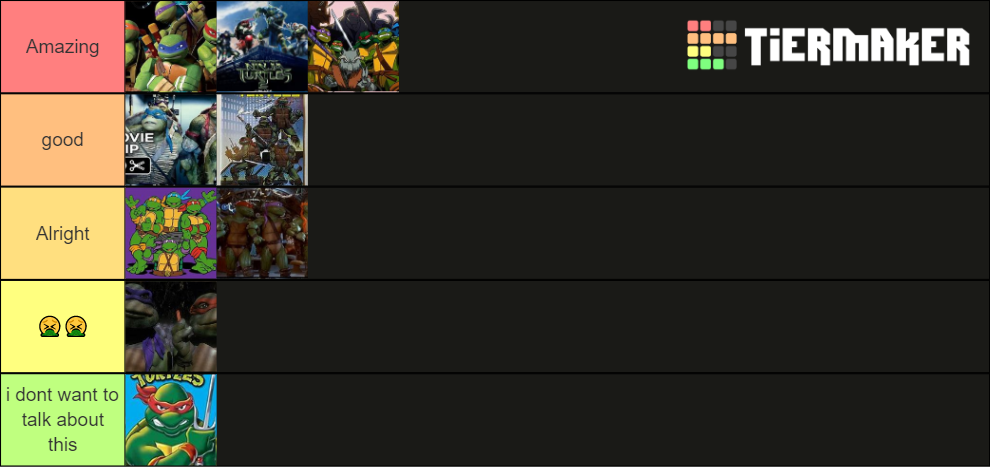 ninja turtles comics, series and movies Tier List (Community Rankings ...