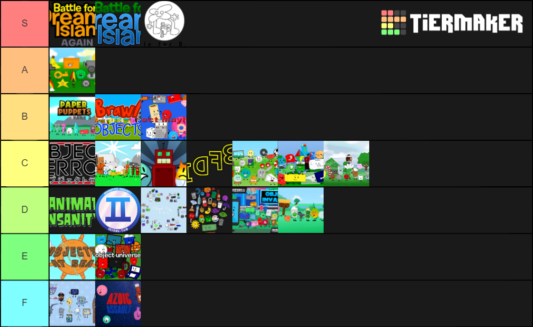 Obiect Show Tier List (Community Rankings) - TierMaker