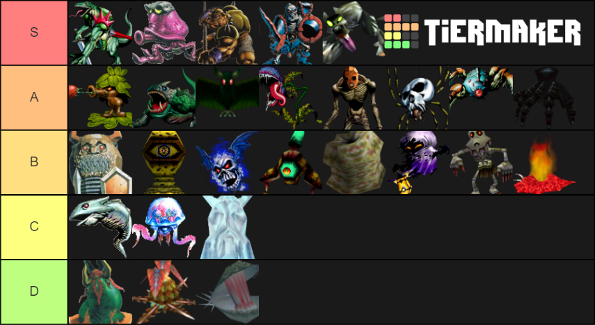Ocarina of Time Enemies Tier List (Community Rankings) - TierMaker