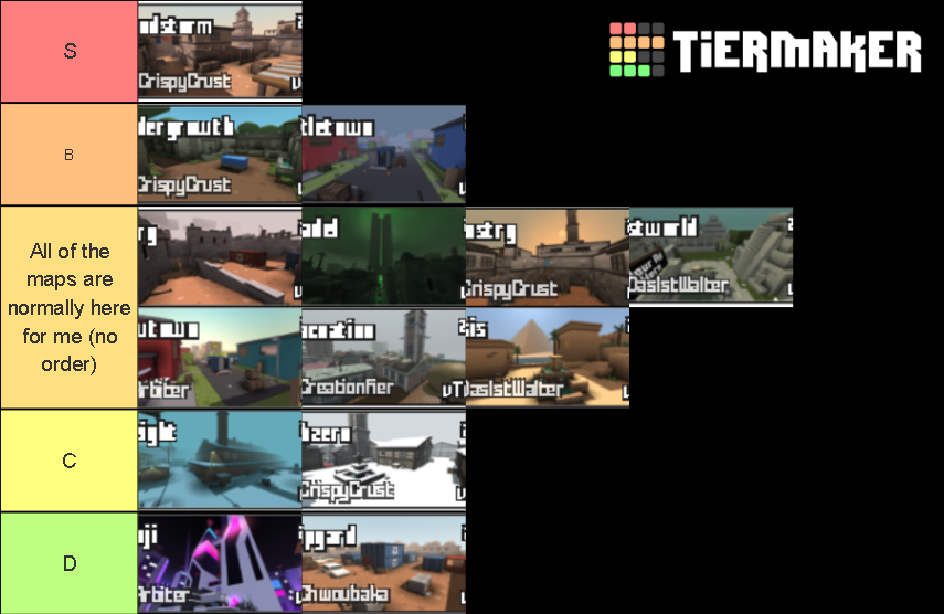 Official Krunker Maps Tier List (Community Rankings) - TierMaker