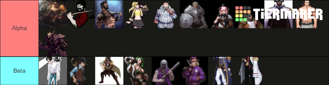 One Piece DnD Alpha vs Beta November 2020 Edition Tier List (Community ...