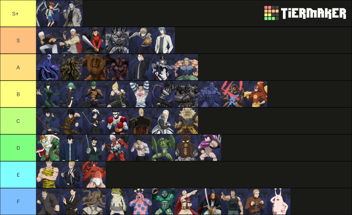 One Punch Man: Road to Hero Tier List (Community Rankings) - TierMaker
