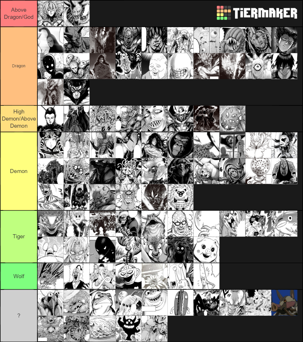One Punch Man Villains Tier List (Community Rankings) - TierMaker