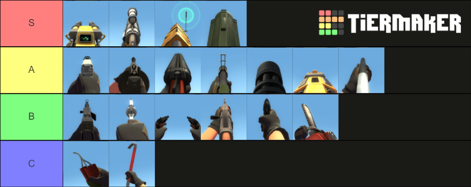 Open Fortress Weapons Tier List (Community Rankings) - TierMaker