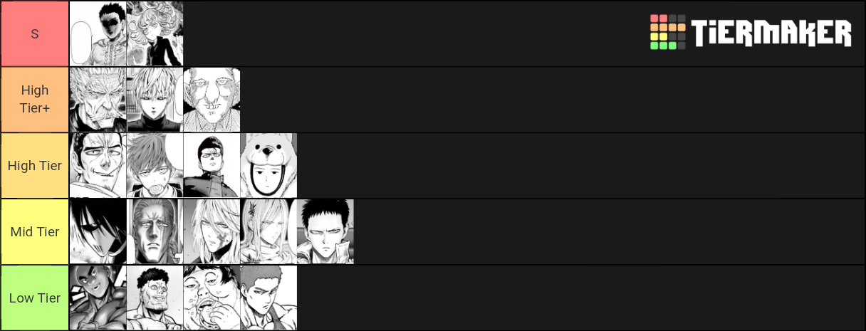 OPM S class Hero Tier List (Community Rankings) - TierMaker