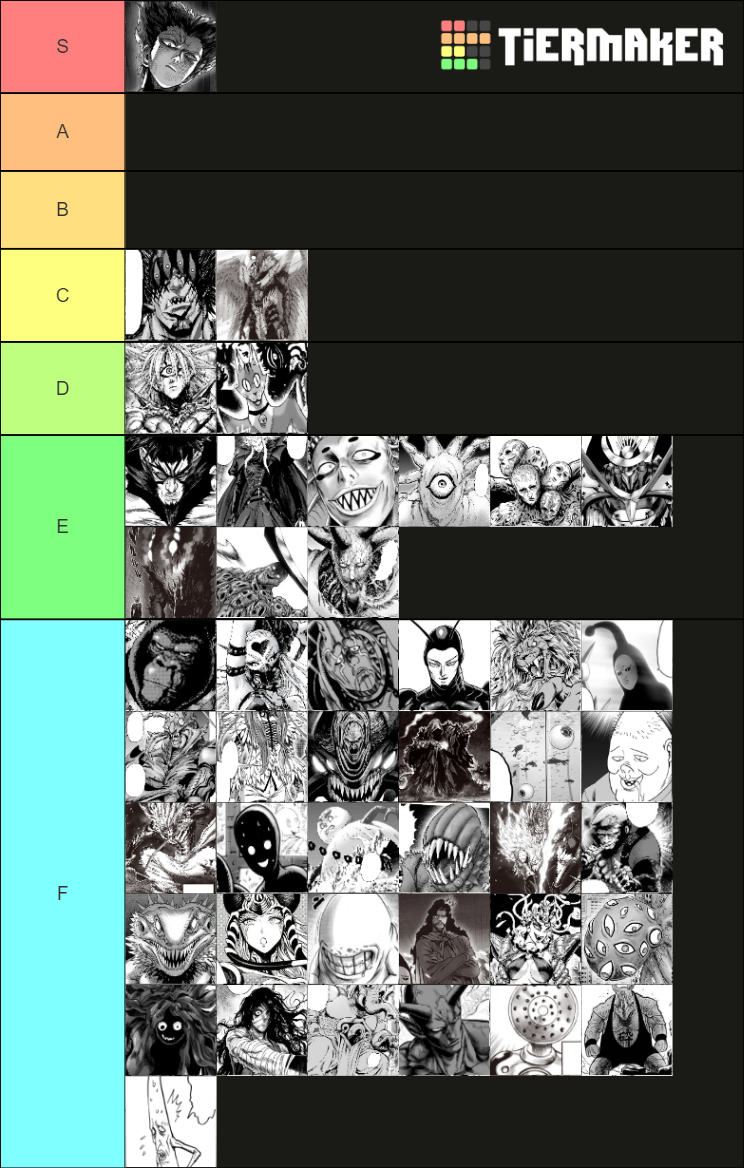 Opm villain Tier List (Community Rankings) - TierMaker