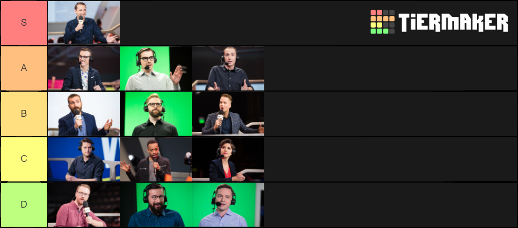 Overwatch League Casters Tier List (Community Rankings) - TierMaker