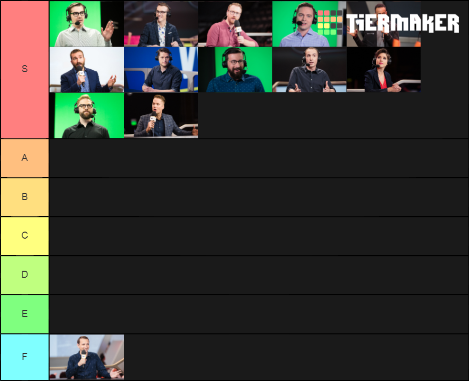 Overwatch League Casters Tier List (Community Rankings) - TierMaker