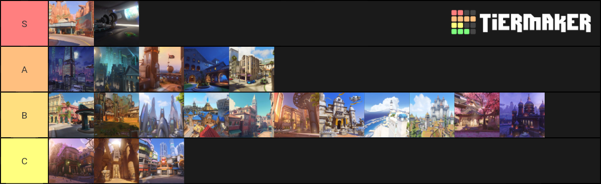 Overwatch Maps Tier List (Community Rankings) - TierMaker