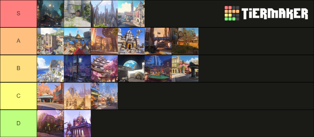 Overwatch Maps Tier List (Community Rankings) - TierMaker