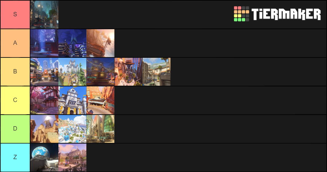 Overwatch Maps Tier List (Community Rankings) - TierMaker