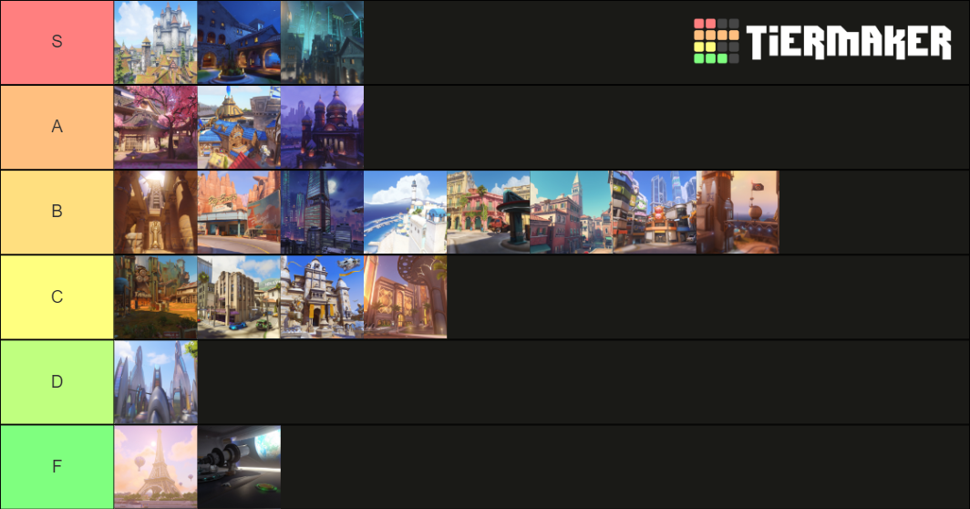 ow maps Tier List (Community Rankings) - TierMaker