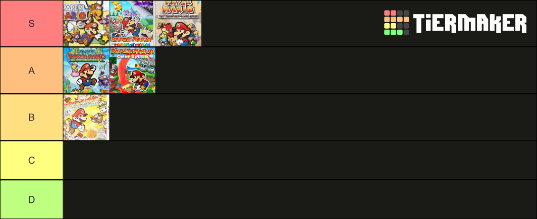 Paper Mario Games(including Origami King) Tier List (Community Rankings ...