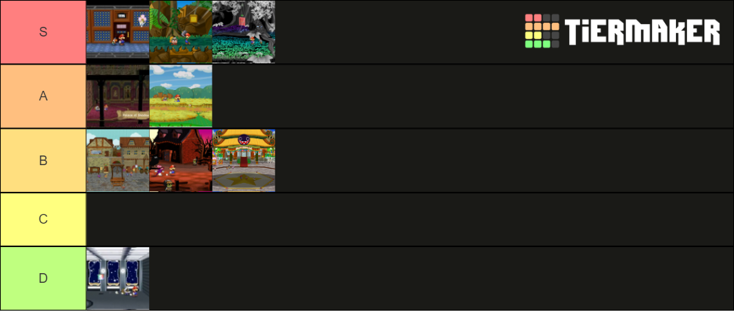 Paper Mario TTYD Chapters Tier List (Community Rankings) - TierMaker