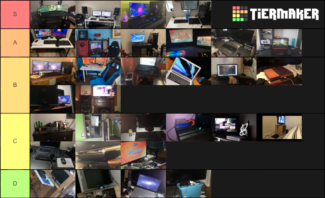 PC/CONSOLE SETUPS Tier List (Community Rankings) - TierMaker