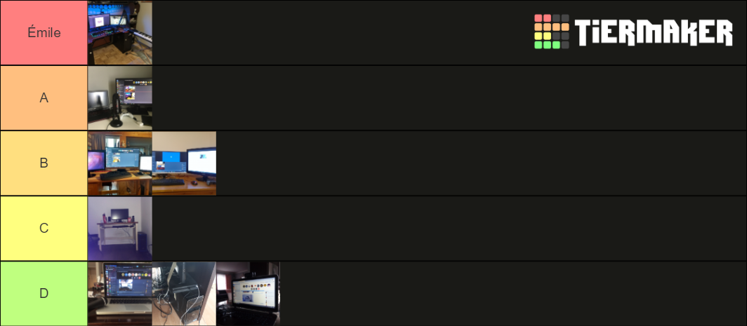 PC Setup Tier List (Community Rankings) - TierMaker
