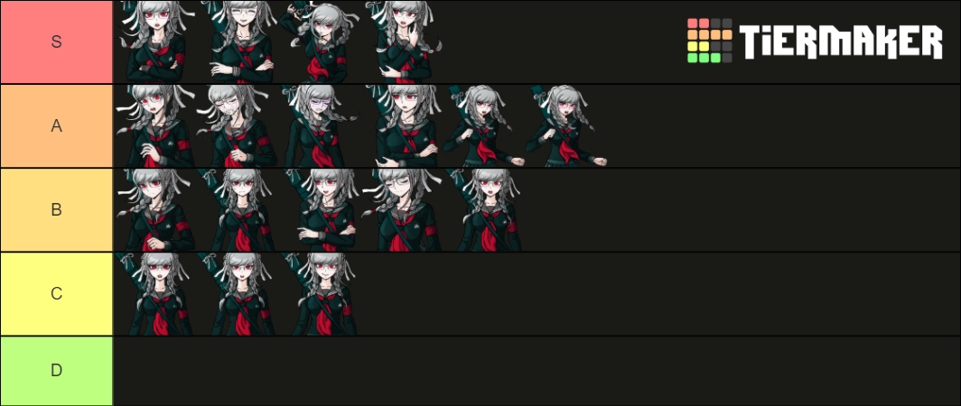 Peko Pekoyama Sprites Tier List (Community Rankings) - TierMaker