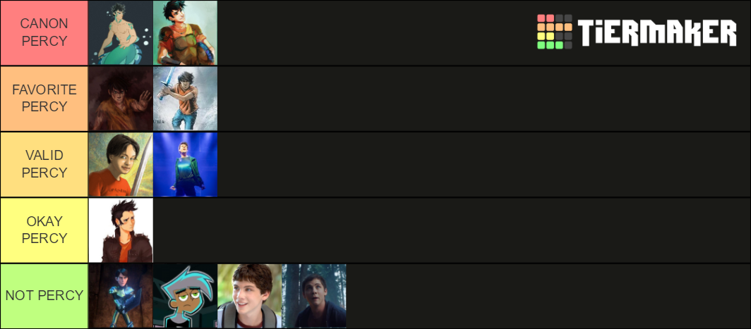 Percy Interpretations Tier List (Community Rankings) - TierMaker