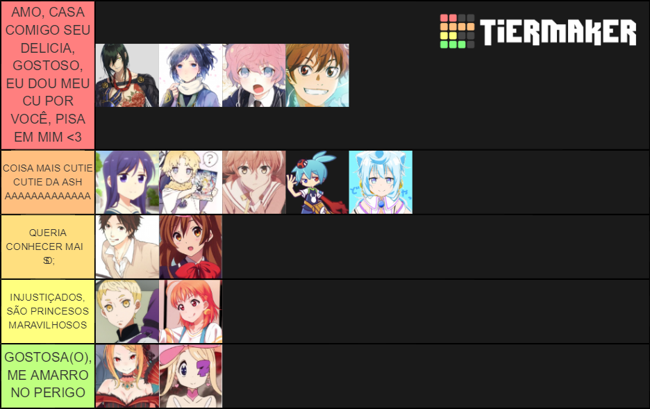 PERSONAGENS ANA RPG Tier List (Community Rankings) - TierMaker