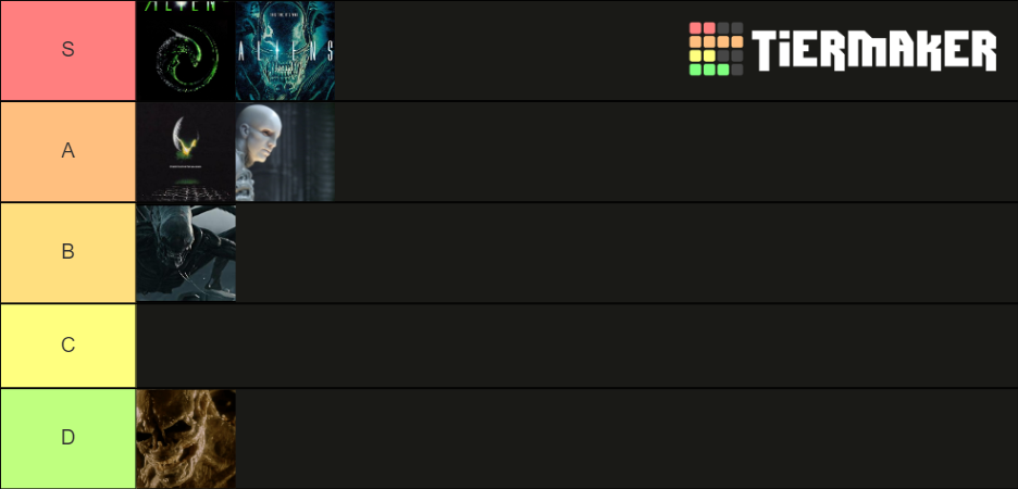 Alien Movies Tier List (Community Rankings) - TierMaker