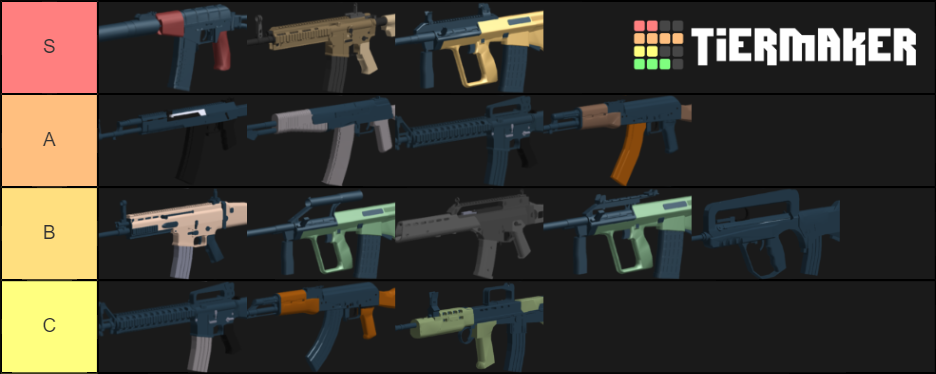 PF Guns AR Tier List (Community Rankings) - TierMaker
