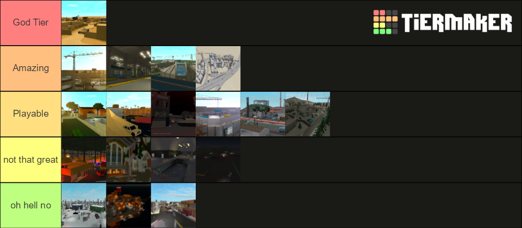 Phantom Forces Maps Tier List (Community Rankings) - TierMaker