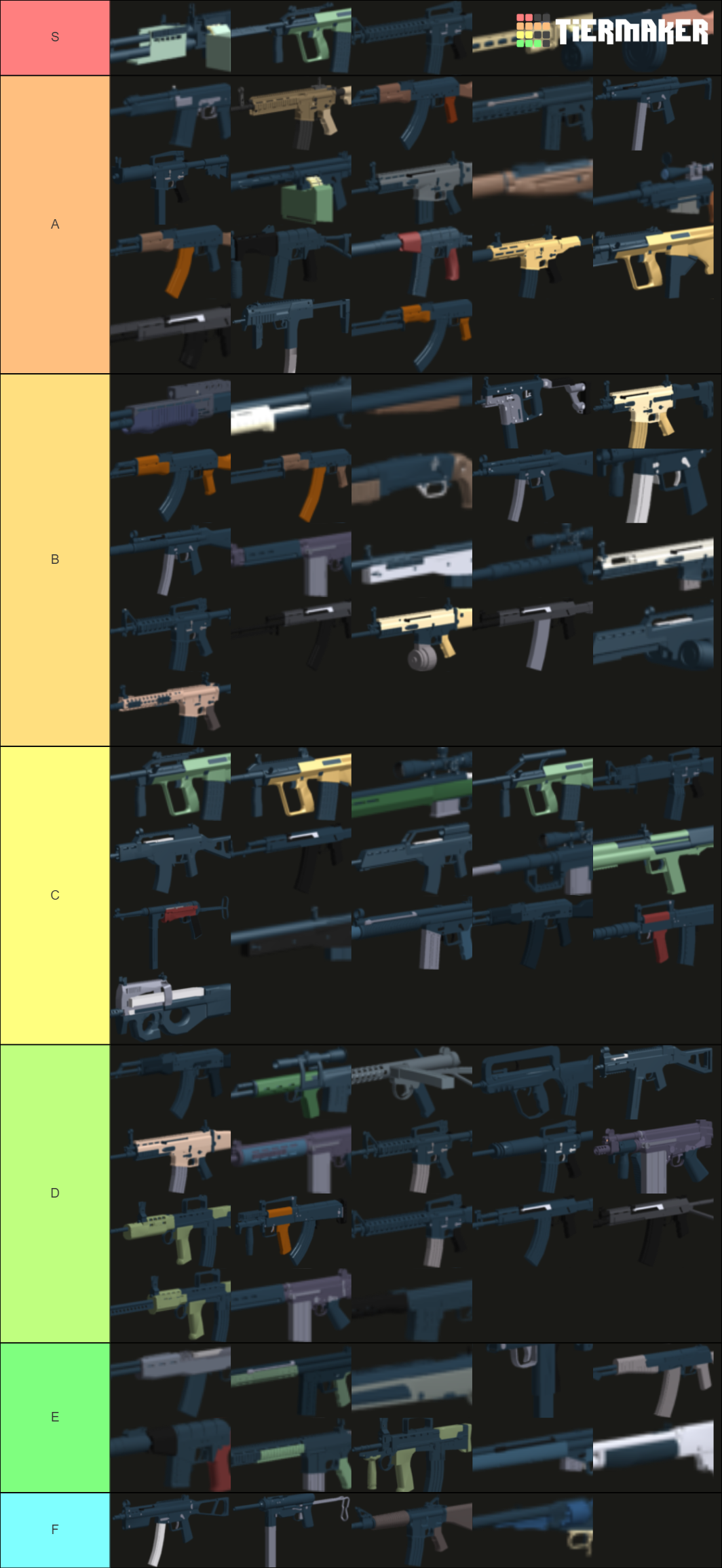 Phantom Forces Primaries Tier List (Community Rankings) - TierMaker