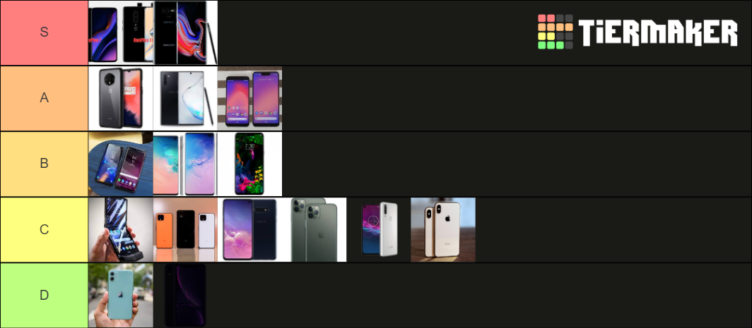 Phones Tier List (Community Rankings) - TierMaker