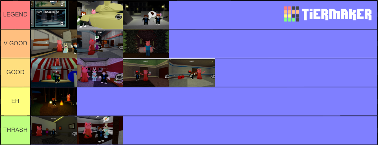 PIGGY CHAPTERS YF Tier List (Community Rankings) - TierMaker