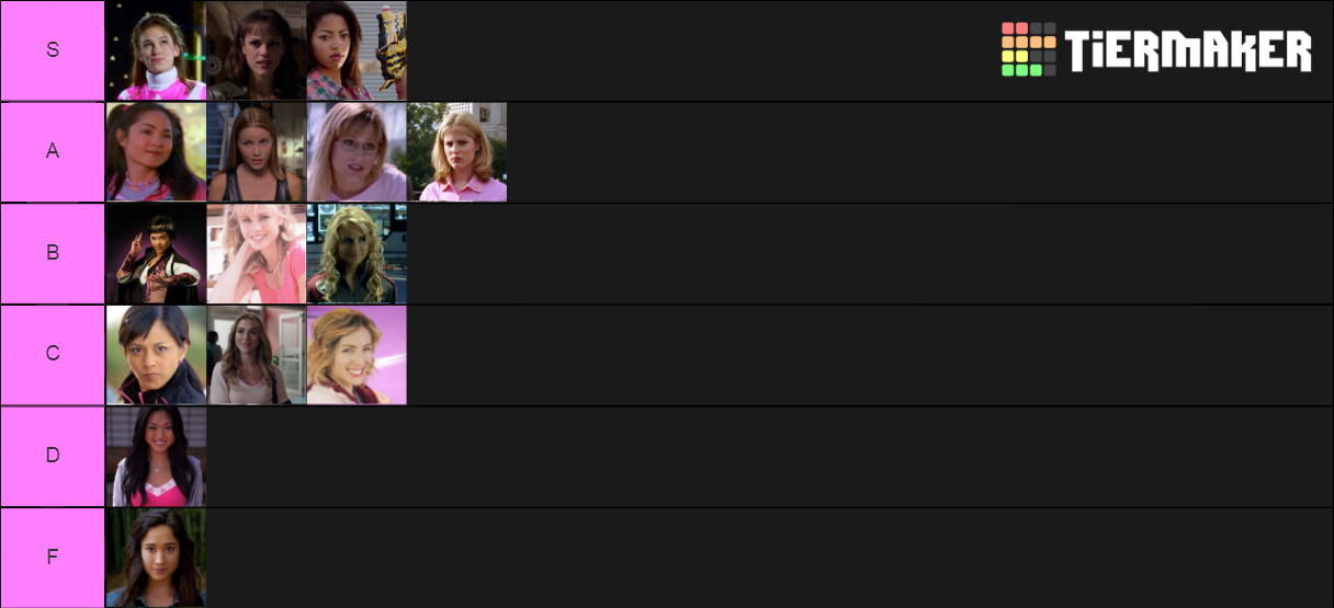 Pink Power Rangers Tier List (Community Rankings) - TierMaker