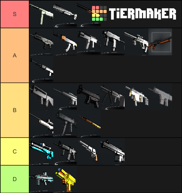 Pixel Strike 3D Weapon List [UPDATED] Tier List (Community Rankings ...