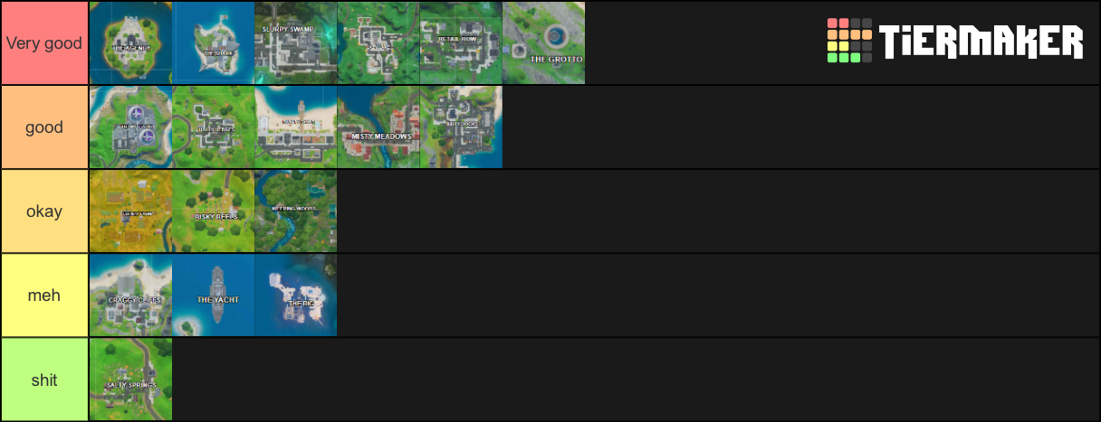 POI's on the Map C2S2 Tier List (Community Rankings) - TierMaker