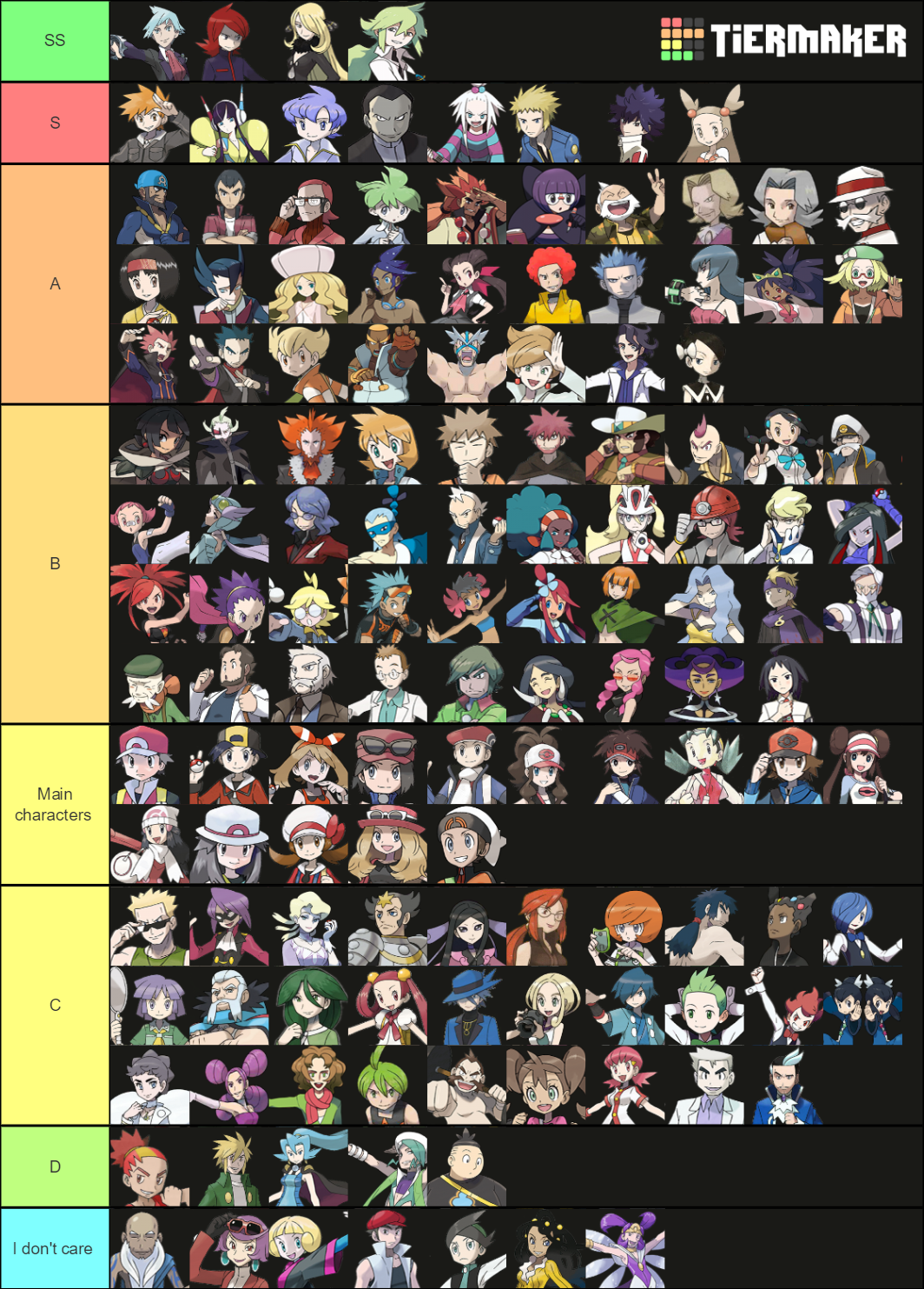 Pokemon Best Characters In Game Tier List (Community Rankings) - TierMaker