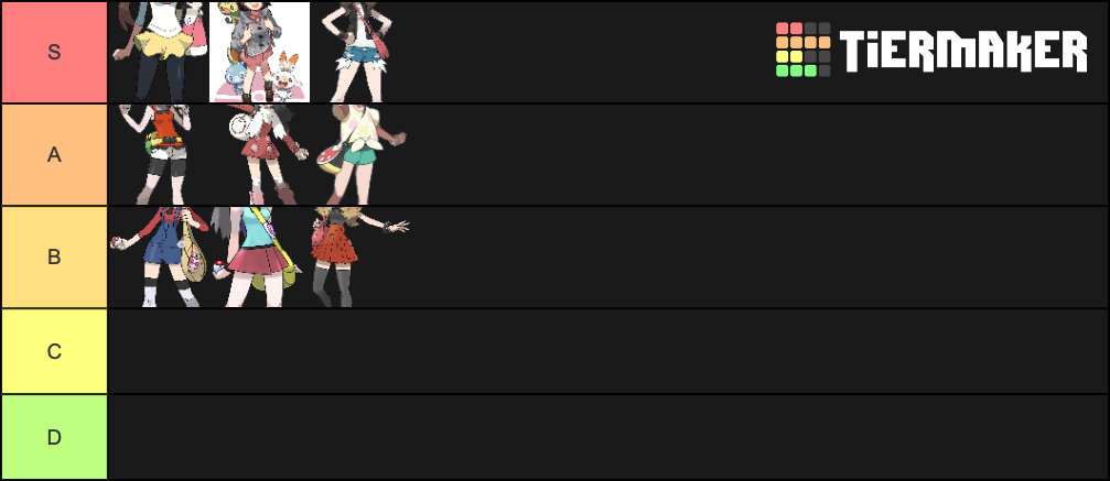 Pokemon Female Protags Tier List (Community Rankings) - TierMaker