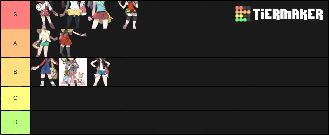 Pokemon Female Protags Tier List (Community Rankings) - TierMaker