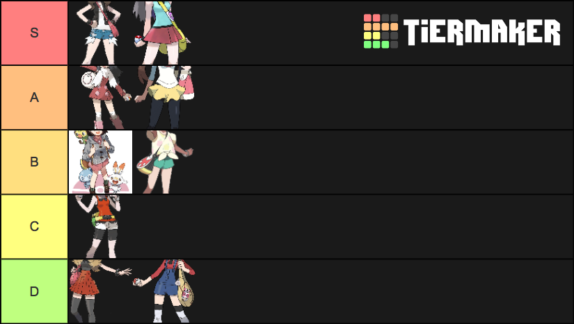 Pokemon Female Protags Tier List (Community Rankings) - TierMaker