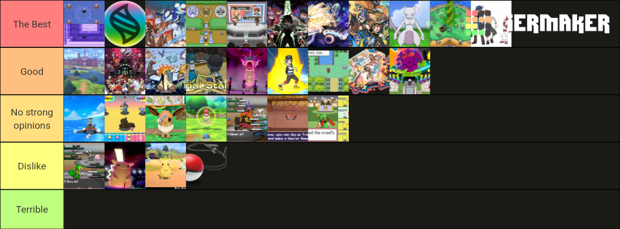Pokemon Gimmicks Tier List (Community Rankings) - TierMaker