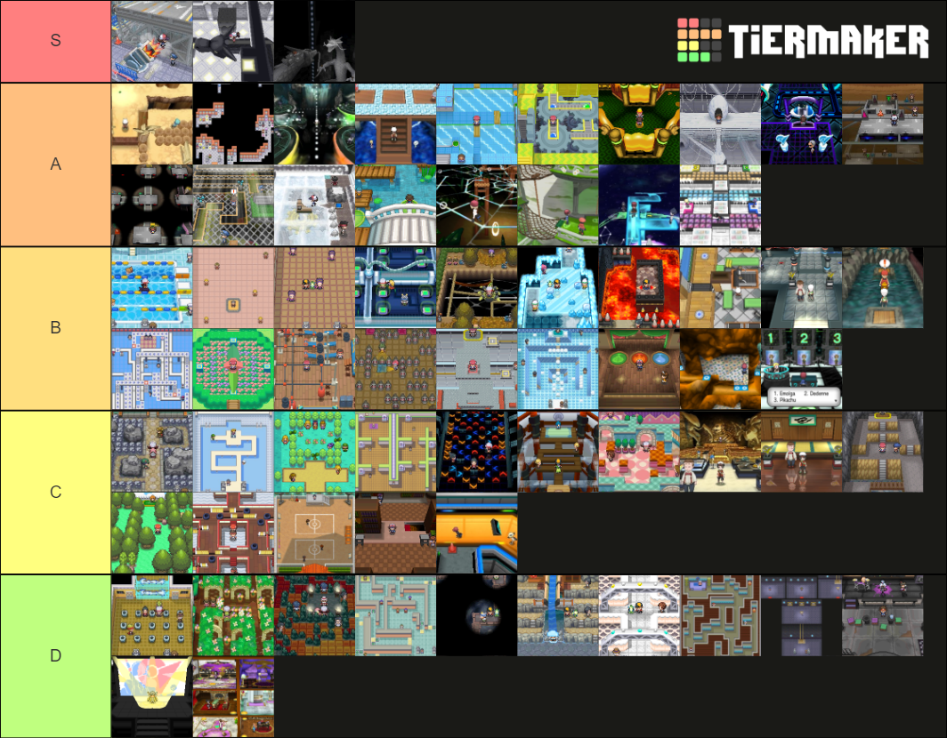 Pokemon Gym Puzzles/Layouts Tier List (Community Rankings) - TierMaker