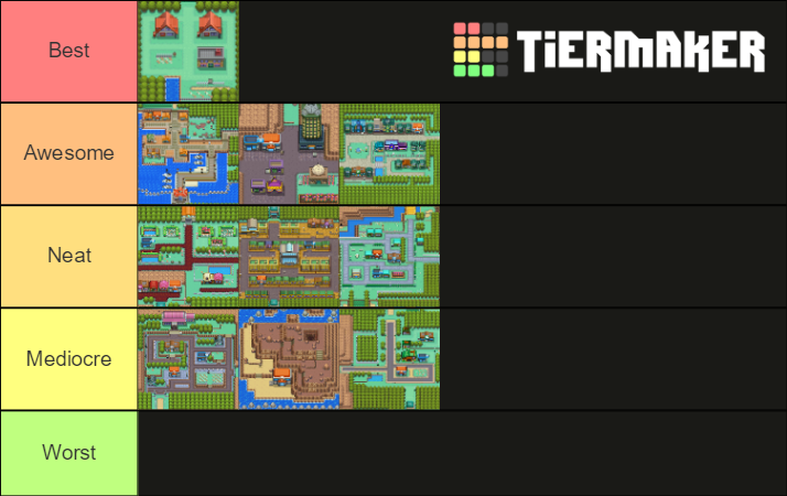 Pokemon Kanto Cities and Towns Tier List (Community Rankings) - TierMaker