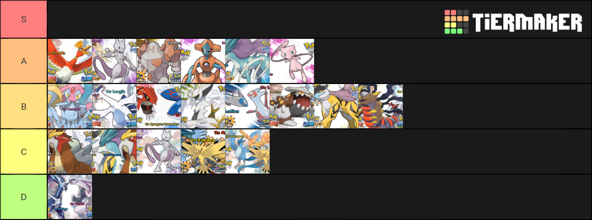 Pokemon Legendary pokemon music Tier List (Community Rankings) - TierMaker