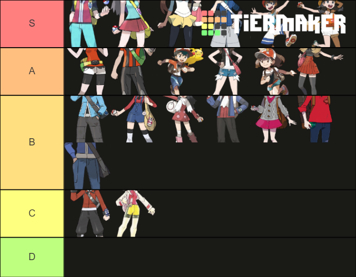 Pokemon Player Characters Tier List (Community Rankings) - TierMaker