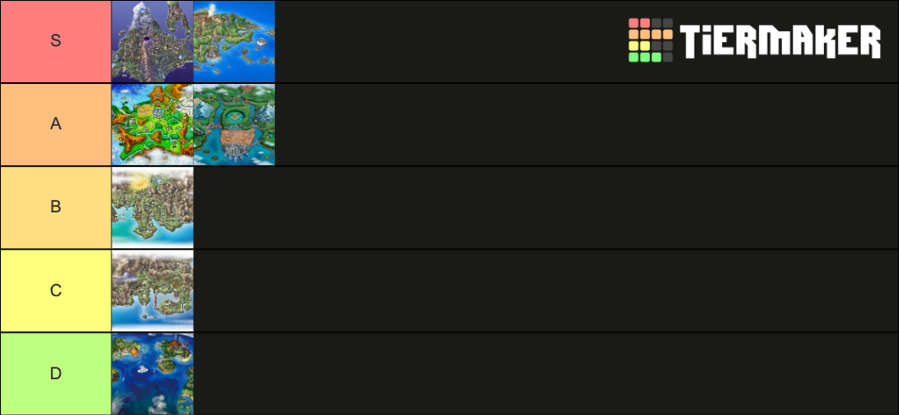 Pokemon Regions Tier List (Community Rankings) - TierMaker